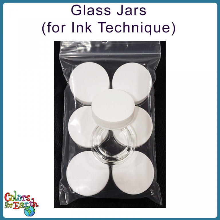Glass Jars for Ink Technique - Colors For Earth, LLC