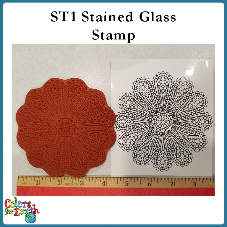 ST18 Layered Flower Stamp - Colors For Earth, LLC