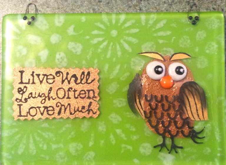 Welcome Plaque & Owl Sign
