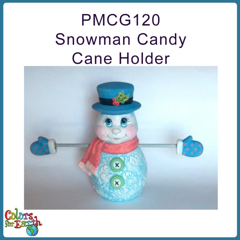 Snowman Candycane Holder