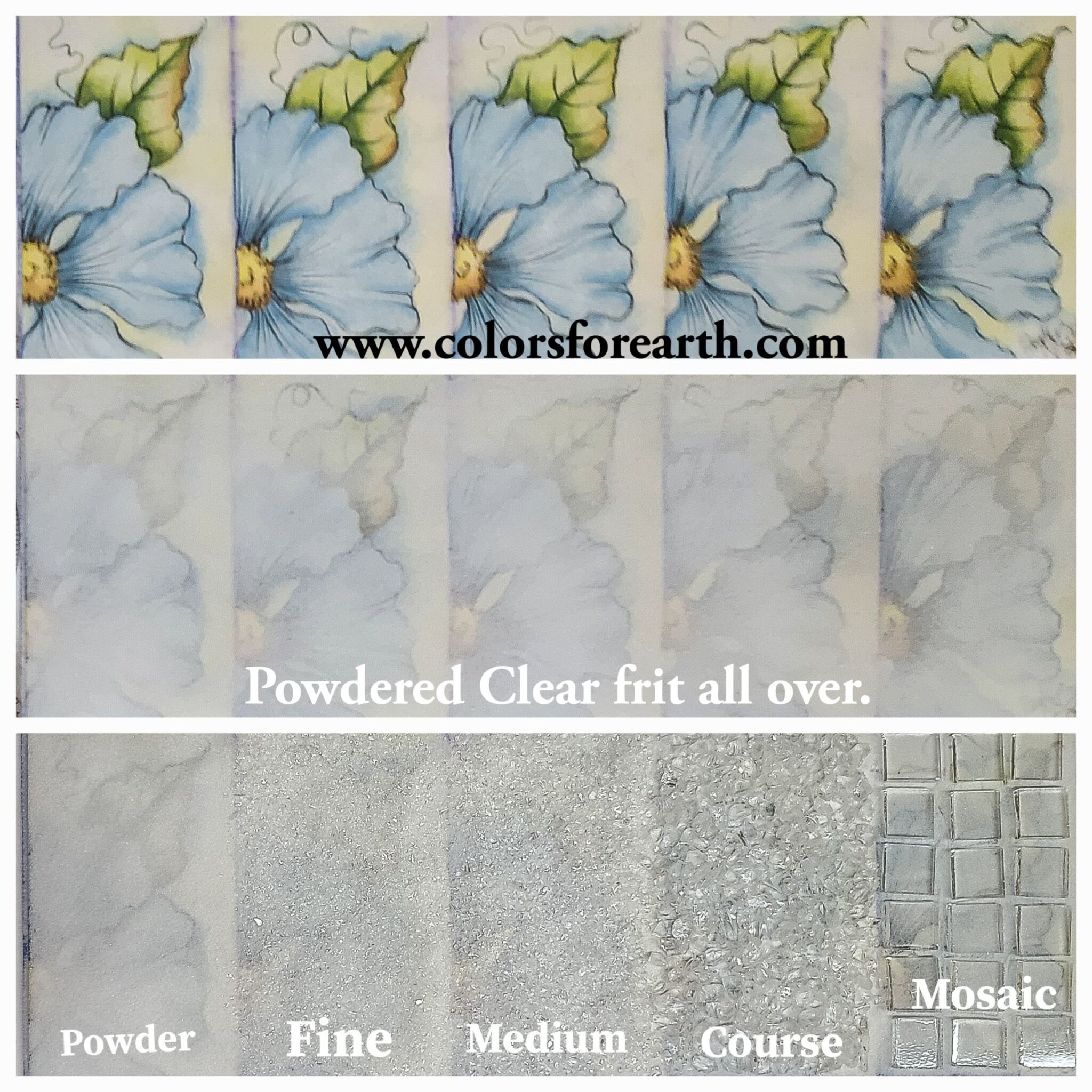 Prismatic Textured Sand on Glass - Colors For Earth, LLC