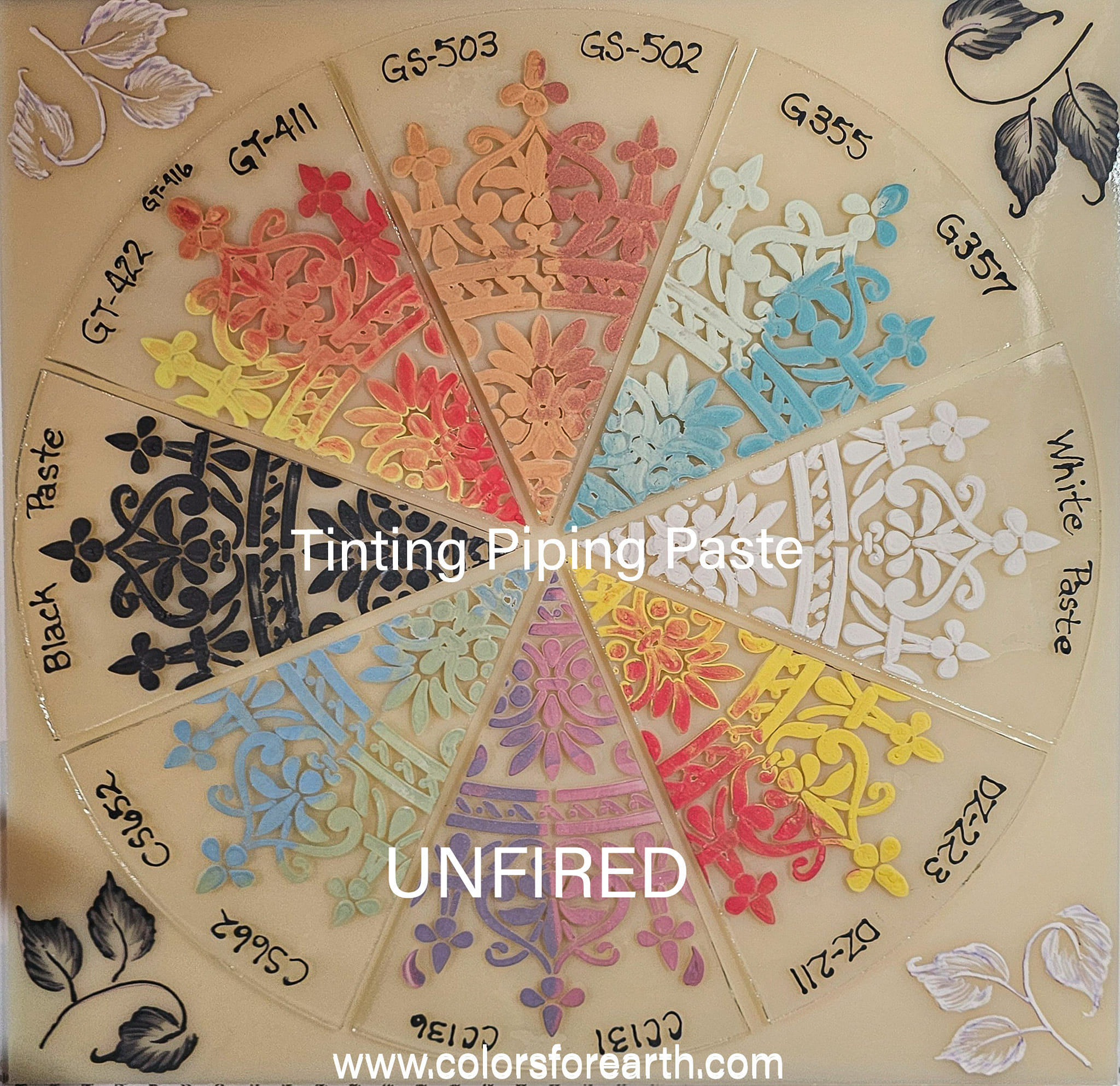 Creating Texture with Piping Paste - Colors For Earth, LLC