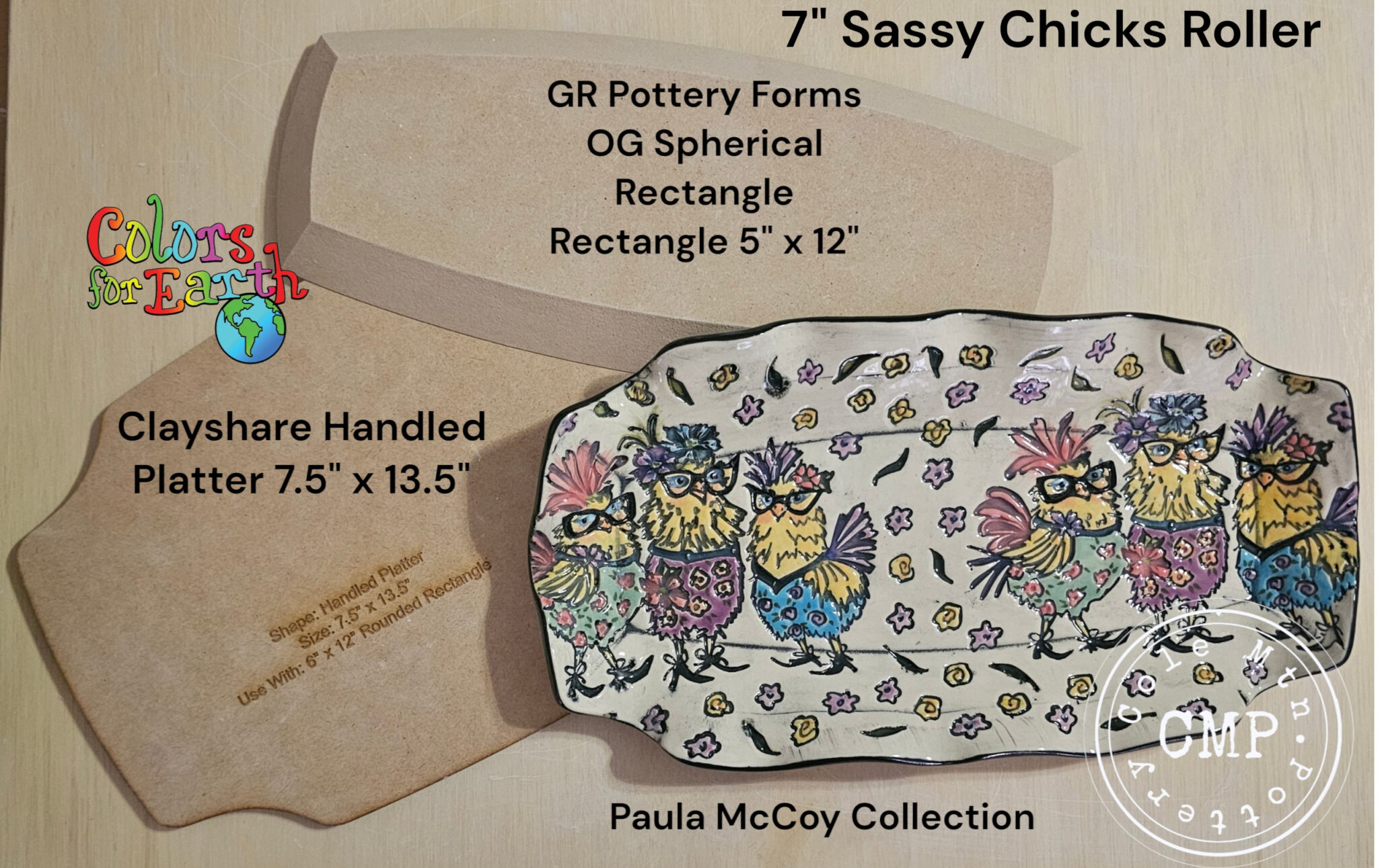 Paula McCoy Clay Roller Collection - Colors For Earth, LLC